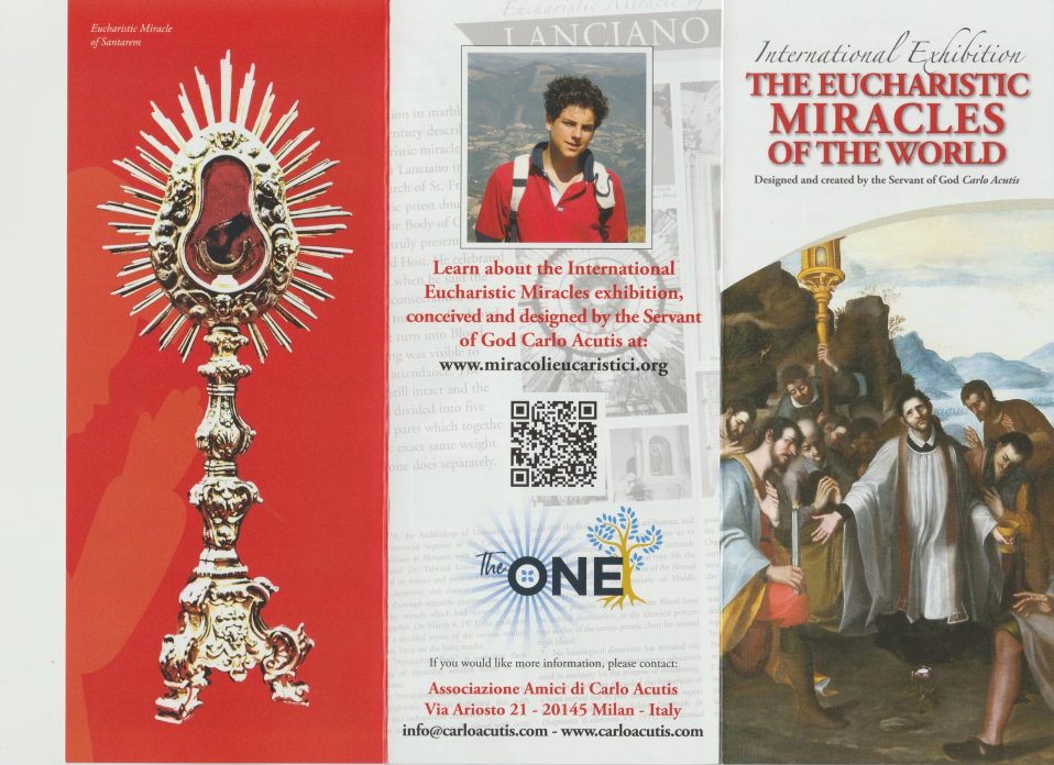 Eucharistic Miracles Exhibit May 23-May 28, 11:00 am-7:00 pm – St. Mark ...