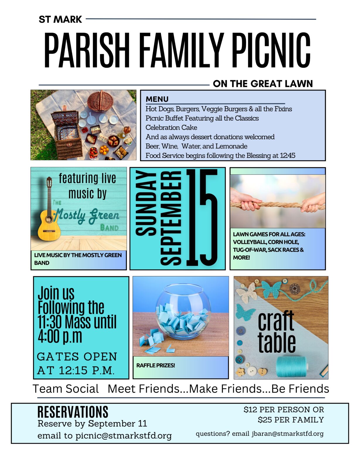 Parish Picnic Next Sunday! – St. Mark R.C. Church