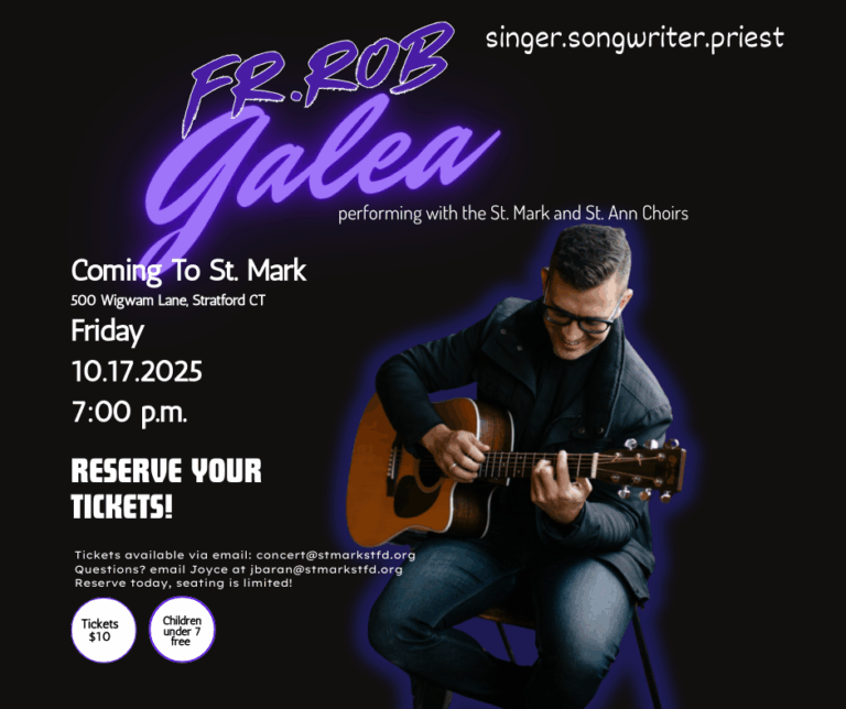 Fr. Rob Galea Concert 10.17.2025 – St. Mark R.C. Church